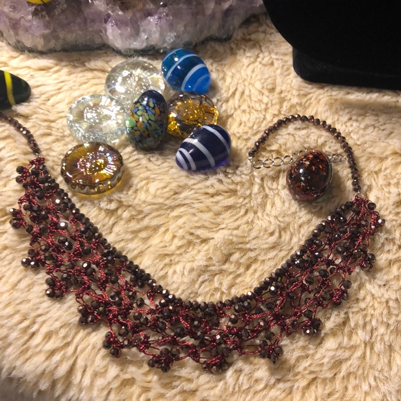 Jewelry | Gorgeous Hand Crocheted Beaded Necklace | Poshmark